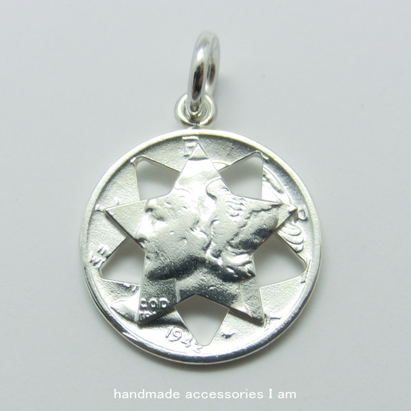 受注生産商品 スターコインペンダント シルバー925 IP0658 ネックレス・ペンダント ハンドメイドアクセサリー Iam 通販 ...