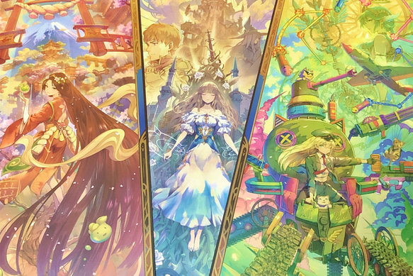 アンティークタロット風イラストカード 『CROSS TALE』セット② イラスト Kaitan 通販 17895508｜Creema(クリーマ)