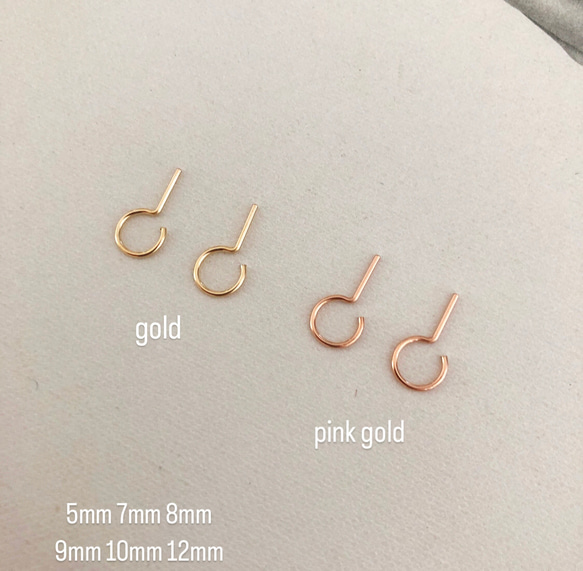 【14kgf 】【silver925】8mm シンプル キャッチレスフープピアス ピアス（フープ） La Brillante 通販 17898671｜Creema(クリーマ)