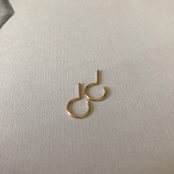 【14kgf 】【silver925】8mm シンプル キャッチレスフープピアス ピアス（フープ） La Brillante 通販 17898671｜Creema(クリーマ)