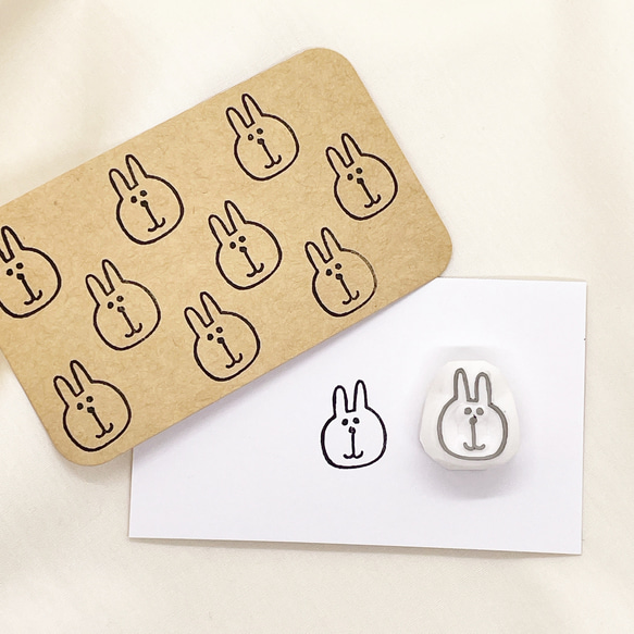 うさぎさんのミニスタンプ 消しゴムはんこ #189 はんこ・スタンプ こぶたのおみせ 通販 17900493｜Creema(クリーマ)