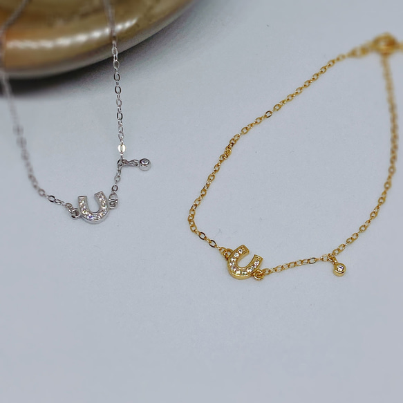 silver925 ホースシューブレスレット ジルコニア 馬蹄 K14gp アレルギー対応 4060259 ブレスレット curro 通販 17902298｜Creema(クリーマ)