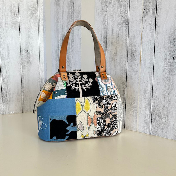 Creema 限定、ミナペルホネンパッチのワイアーボストン ボストンバッグ ozhiroko 通販 17904033｜Creema(クリーマ)