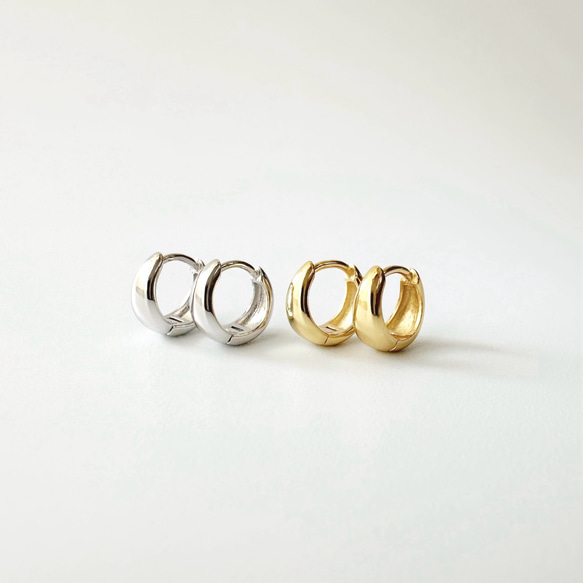 つけっぱなしOK 【 ドロップ型 ワンタッチ フープピアス 】 シルバー S925 金属アレルギー対応 しずく 雫 ピアス（フープ） L I F（リフ）＊ accessory 通販 ...