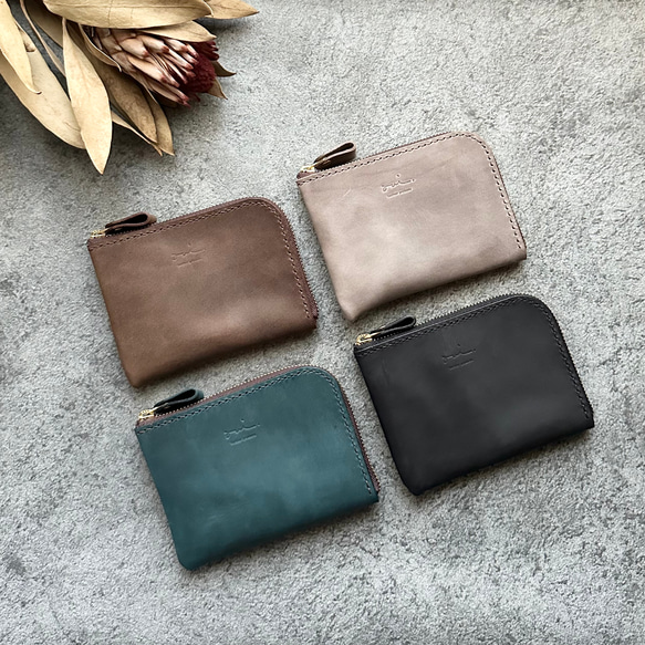 L-zip wallet 〖受注制作〗〖新調〗 その他ミニ財布・コンパクト財布 oui. 通販 17924282｜Creema(クリーマ)