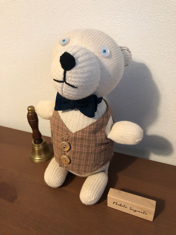 KINARI KUMA ‘LIAM’ ぬいぐるみ KUMA+oUSAGI 通販｜Creema(クリーマ) 17931379