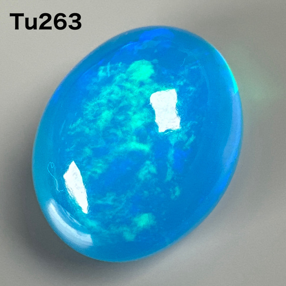 パライバブルーオパール 5A 15ミリ ルース Tu263 天然石 pinky 通販｜Creema(クリーマ) 17934801