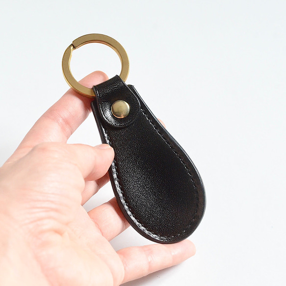 Shoes horn Key ring【レザーシューホーン/キーホルダー 】black 靴ベラ TO DAY'S BOUTIQUE 通販 ...