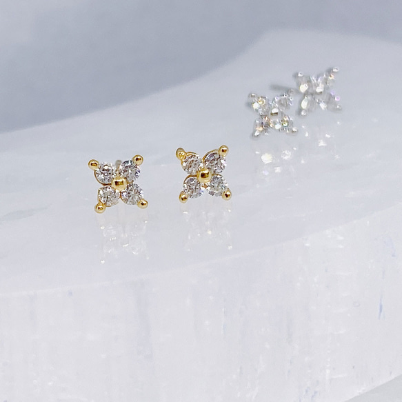 【SALE】 silver925 幸運を呼ぶ クローバー ピアス K14gp ミニピアス ラッキー 4060217-39 ピアス（スタッド・一粒） curro 通販 17942477 ...