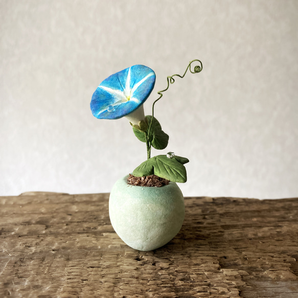 8831.[hkr さま]bud 粘土の鉢植え 朝顔 その他インテリア雑貨 bud 通販 17945580｜Creema(クリーマ)