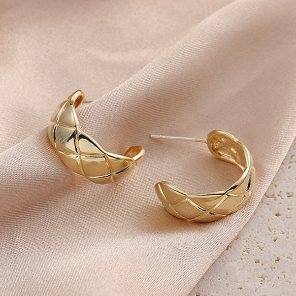 Silver925 キルティング ピアス K14gp ワイド オケージョン 2053101 ピアス（スタッド・一粒） curro 通販｜Creema(クリーマ) 17947369