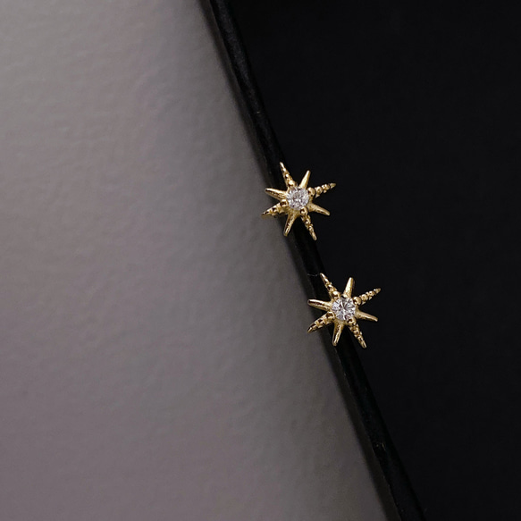 silver925 きらり オクタグラム ピアス K14gp ミニピアス 4061421 ピアス（スタッド・一粒） curro 通販 17952305｜Creema(クリーマ)