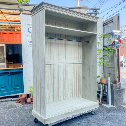 フランスアンティーク剥離家具 木製無垢 飾り棚 とりだせ フランスアンティーク剥離家具 木製無垢 飾り棚 とりだせ