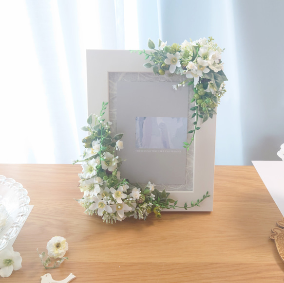 「Creema限定」 新作 デコレーションフレーム フォトフレーム・写真立て 花と 通販 17955039｜Creema(クリーマ)