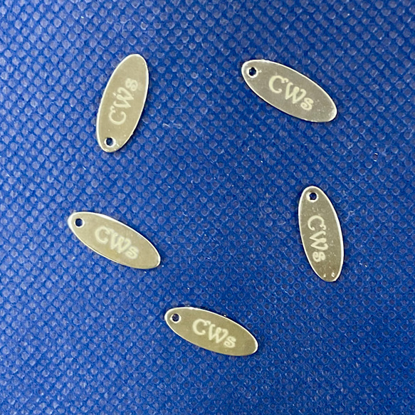 オリジナルプレート CF-14 楕円型 シルバー 小ロットからオリジナルデザインで 5枚〜 チャーム CWs 通販 17969288 ...