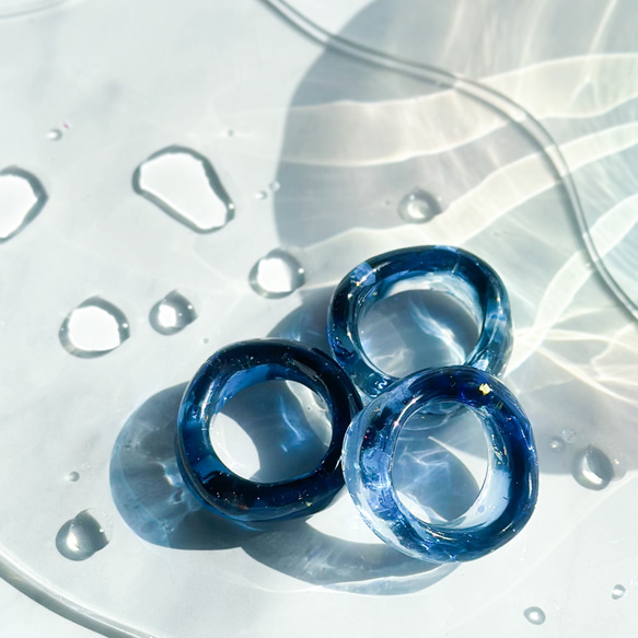 【ICERING】BIWAKOブルーリング 8号～18号 透明感 指輪・リング anCler アンクレル 通販 17973805｜Creema ...