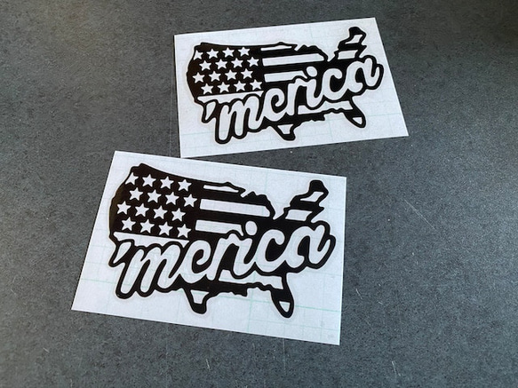 アメリカ 国旗 merica 】 星 星条旗 ステッカー お得2枚セット usdm JDM【カラー選択可】 送料無料 その他アート ...