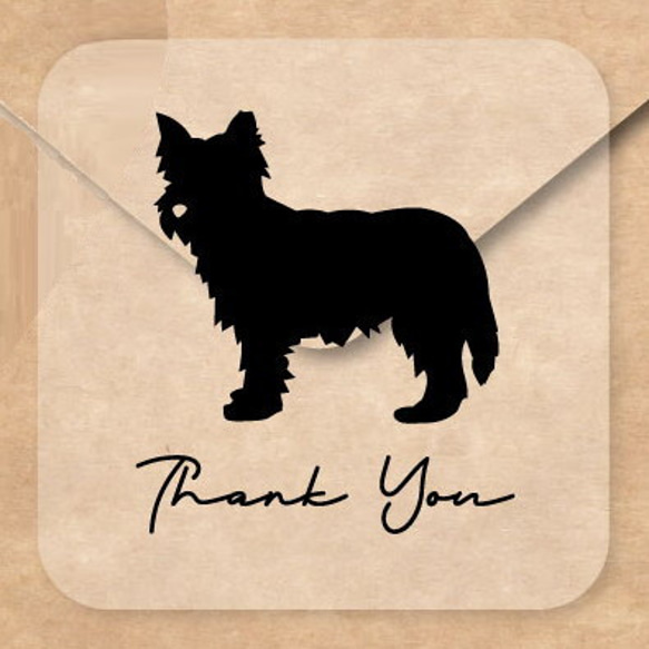 ケアーンテリア_オリジナルペットシルエットお名前シール_犬グッズ_名入れ_PET-TEP_ENT_034_187 シール・ステッカー ENT 通販 18002590｜Creema(クリーマ)