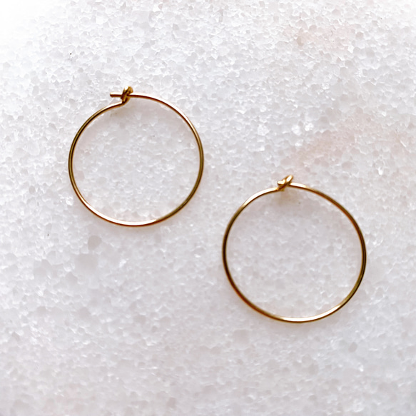 14KGF フープピアス20mm ピアス（その他） Atelier Garden 通販 18003497｜Creema(クリーマ)