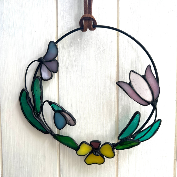 botanical glass R-4 サンキャッチャー Glass Studio Moteko 通販 18011645｜Creema(クリーマ)