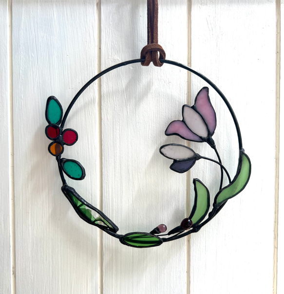 botanical glass R-7 サンキャッチャー Glass Studio Moteko 通販 18011874｜Creema(クリーマ)