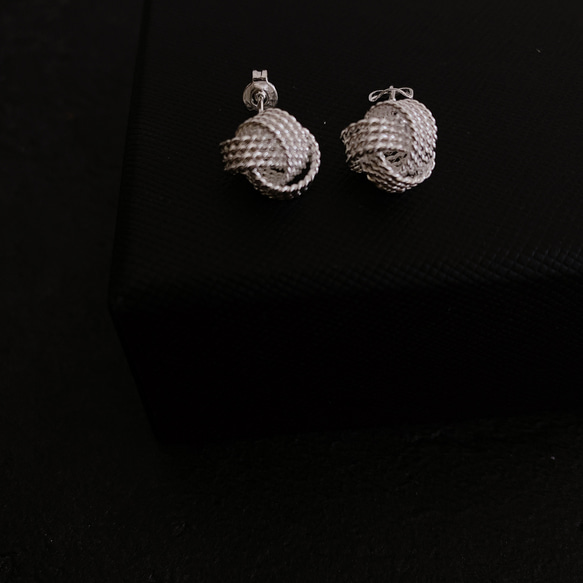 silver925 ノットピアス ピアス（フープ） curro 通販 18040155｜Creema(クリーマ)