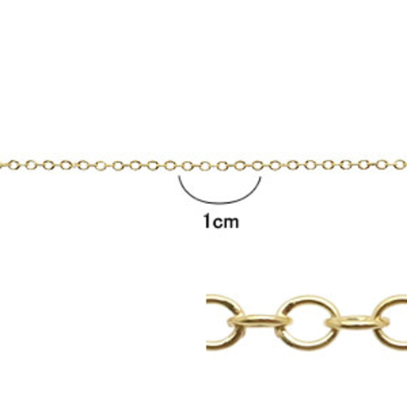 chain-10469F-14KGF チェーン(14Kゴールドフィルド）【10cm】 金具・チェーン ジュリアン 通販 18055102｜Creema(クリーマ)