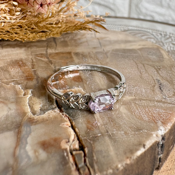 *s925スピネルリーフリング152 指輪・リング 円と縁 by.TAMAKO 通販 18066680｜Creema(クリーマ)