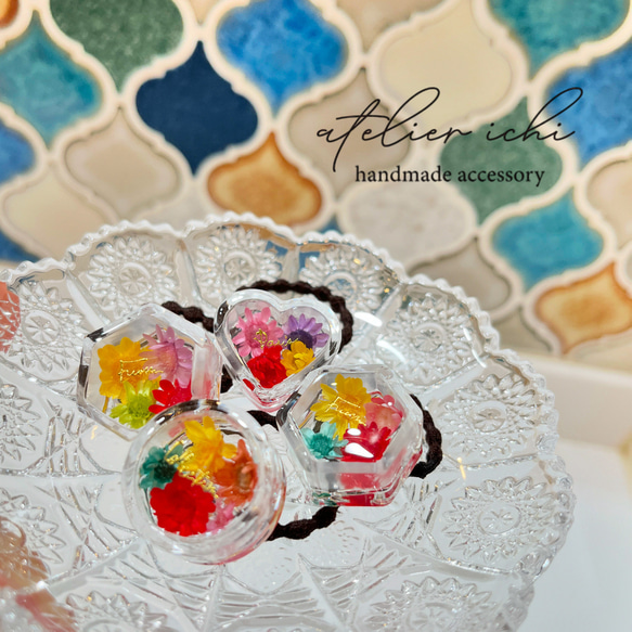 《はーと×まる2個set》candy flower box ヘアゴム ヘアゴム atelier ichi 通販｜Creema(クリーマ) 18117614