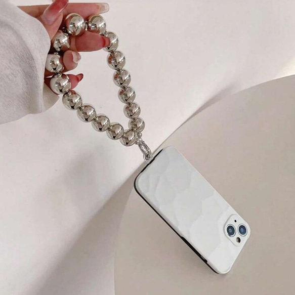 ゴールドあり スマホストラップ | メタルボール | 軽い iPhoneケース・カバー tiny gem room 通販 18128050｜Creema(クリーマ)