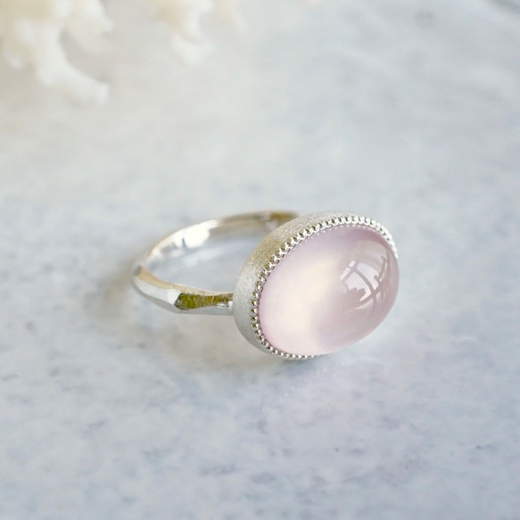 Pink quartz ring [OP774SV] 指輪・リング atelier simo 通販 18139728｜Creema(クリーマ)