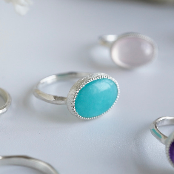 Amazonite ring [OP775SV] 指輪・リング atelier simo 通販 18139753｜Creema(クリーマ)