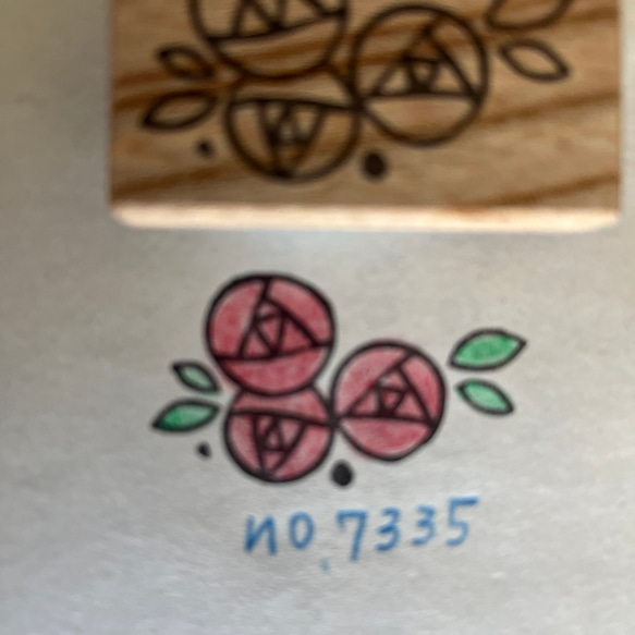 スタンプ No. 7335バラ はんこ・スタンプ fuu 通販｜Creema(クリーマ) 18147756