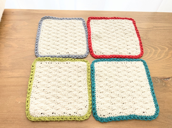 knit handkerchief⭐︎ぽこぽこ☆秋色 ハンカチ・手ぬぐい ～pipo～ 通販｜Creema(クリーマ) 18149732