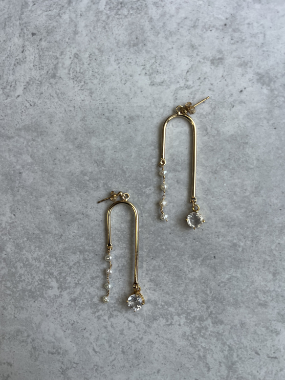 14kgf U字ピアス ピアス（スタッド・一粒） Shikajewelry 通販｜Creema(クリーマ) 18149975