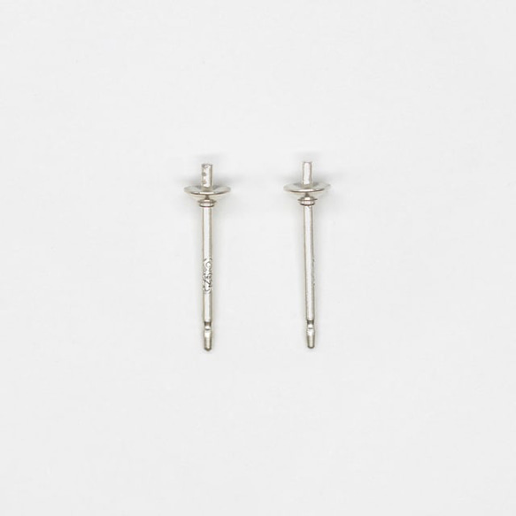 SV925製ピアスポスト ツキサシ皿付 2ペア 077935D38D30P 金具・チェーン 北欧産業(株)/Beads Lounge 通販 18156234｜Creema(クリーマ)