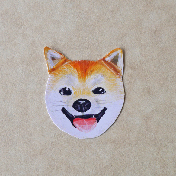 わんちゃんシール「柴ちゃんスマイル」5枚セット シール・ステッカー section 通販 18164290｜Creema(クリーマ)