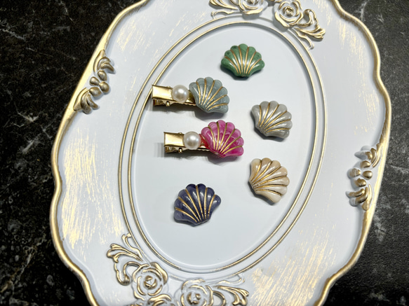 shell pin ヘアピン kacca. 通販 18194846｜Creema(クリーマ)