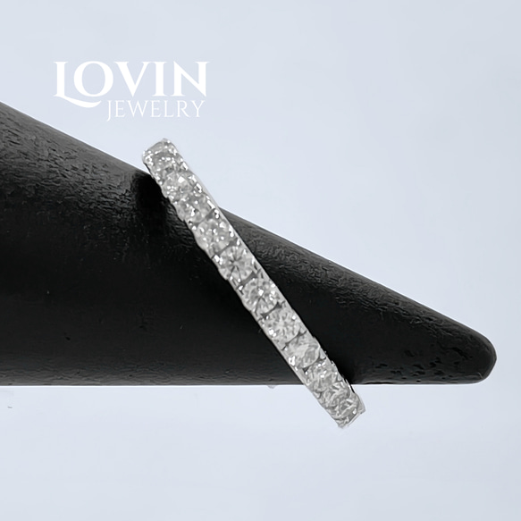 モアサナイト／フルエタニティリング／1石あたり2mm／指輪／シルバー925／18KGP／モアッサナイト／1カラット 指輪・リング LOVIN jewelry 通販 18195652 ...