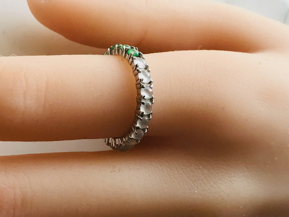 [R188-001] ジェイド JADE ヒスイ エタニティリング ミャンマー産 グアテマラ産 ルース s925 リング 指輪・リング COCO2019 BY Y 通販 18220124 ...