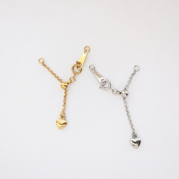 316L Petit heart スライドボール アジャスター 1本 ゴールド 金具・チェーン Trois anges 通販 18231707｜Creema(クリーマ)