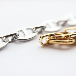 316L サージカルステンレス マリンチェーン 切り売り 18cm 幅6mm ステンレス無垢 金具・チェーン Trois anges 通販 18234242｜Creema(クリーマ)