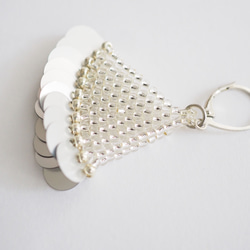 『Beadspan triangle』（シルバー）大サイズ ピアス/イヤリング【受注】 ピアス（フック・チェーン） Beadspan 通販 18247561｜Creema(クリーマ)