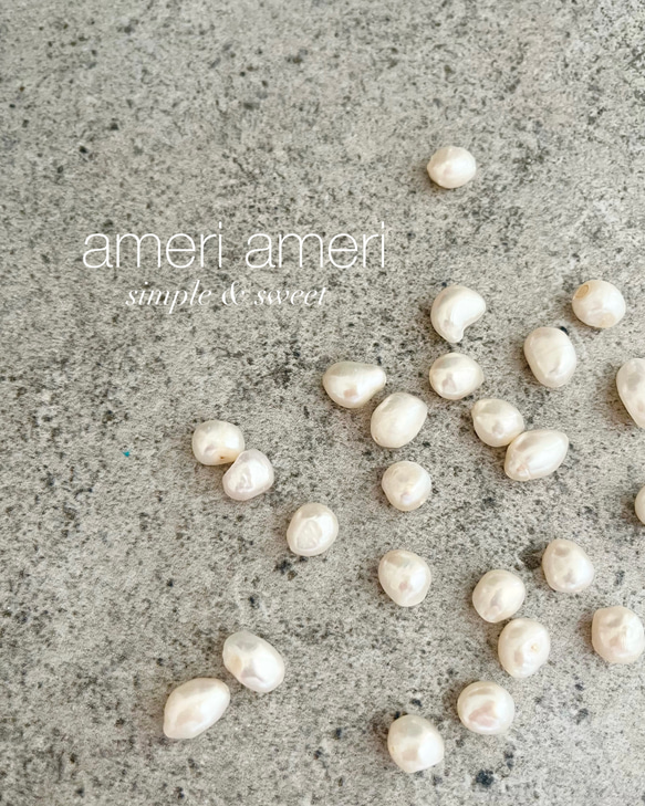 送料無料⭐︎卒業式、入学式バロックパールの一粒イヤリング 淡水パール イヤリング・ノンホールピアス ameri ameri 通販 18260292｜Creema(クリーマ)