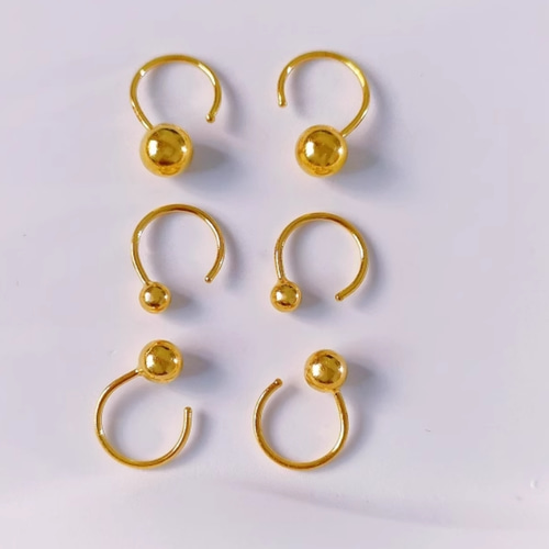 24K(片耳)K24純金フープピアス24金ピアス つやあり24K純金開口 24K(片耳)K24純金フープピアス24金ピアス つやあり24K純金開口