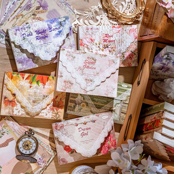 SALE！115g コラージュ 素材 コレクション 海外 6種セット メモ帳 TETE 通販 18272287｜Creema(クリーマ)