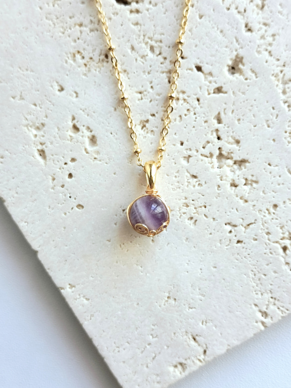 ケープアメジスト＊16kgpペンダント ネックレス・ペンダント Sugata 通販｜Creema(クリーマ) 18277892