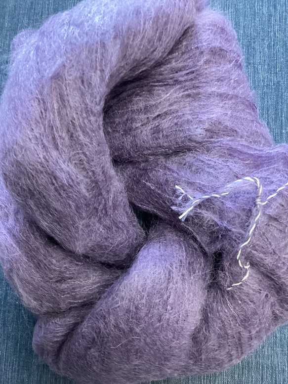 Estrellaモヘア毛糸 c/#パープル モヘア67％ アクリル33％ 190g 毛番手 3 毛糸 マーリー 通販 18289195｜Creema(クリーマ)