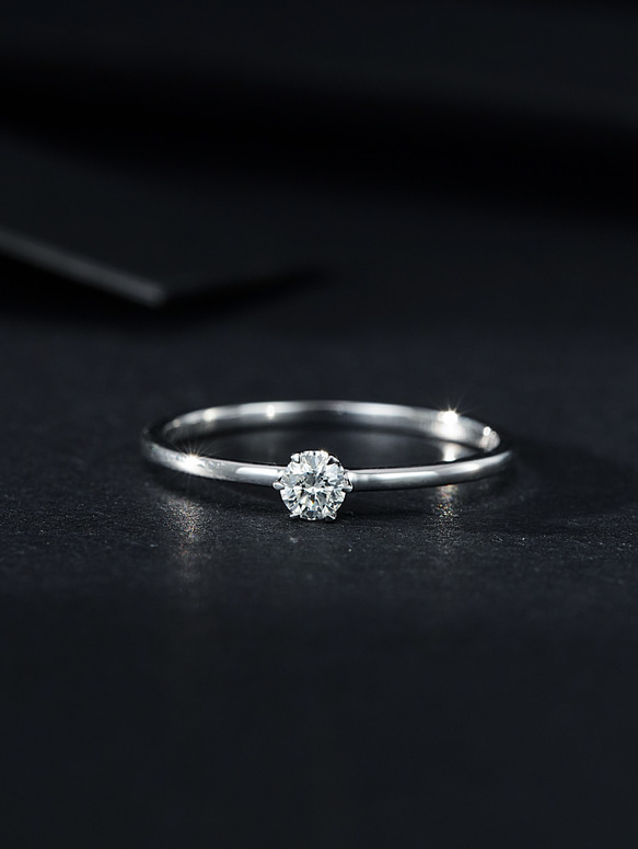 天然ダイヤモンドリング0.06ct k18 指輪・リング パール大好き(購入前にコメント) 通販 18292030｜Creema(クリーマ)