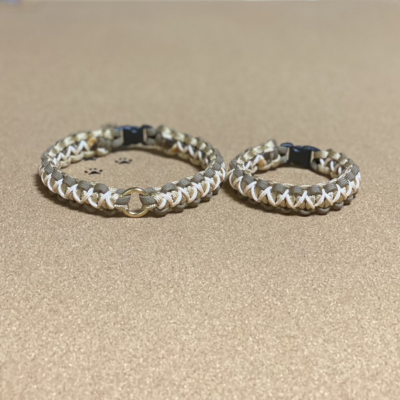 パラコード首輪(18) チョーカー+ブレスレット オーダー用 リード・首輪 moka-r 通販｜Creema(クリーマ) 18301201